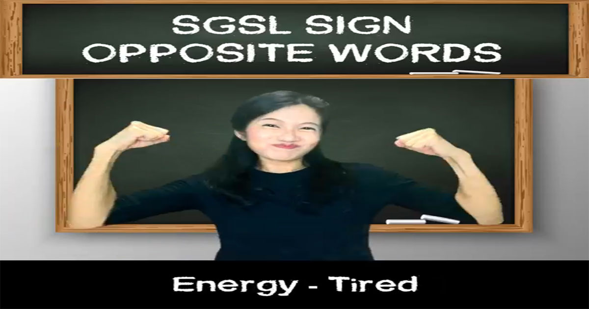 How to say opposite words in Singapore Sign Language (SgSL)?